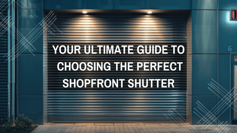 Ultimate Guide to Choosing the Perfect Shopfront Shutter